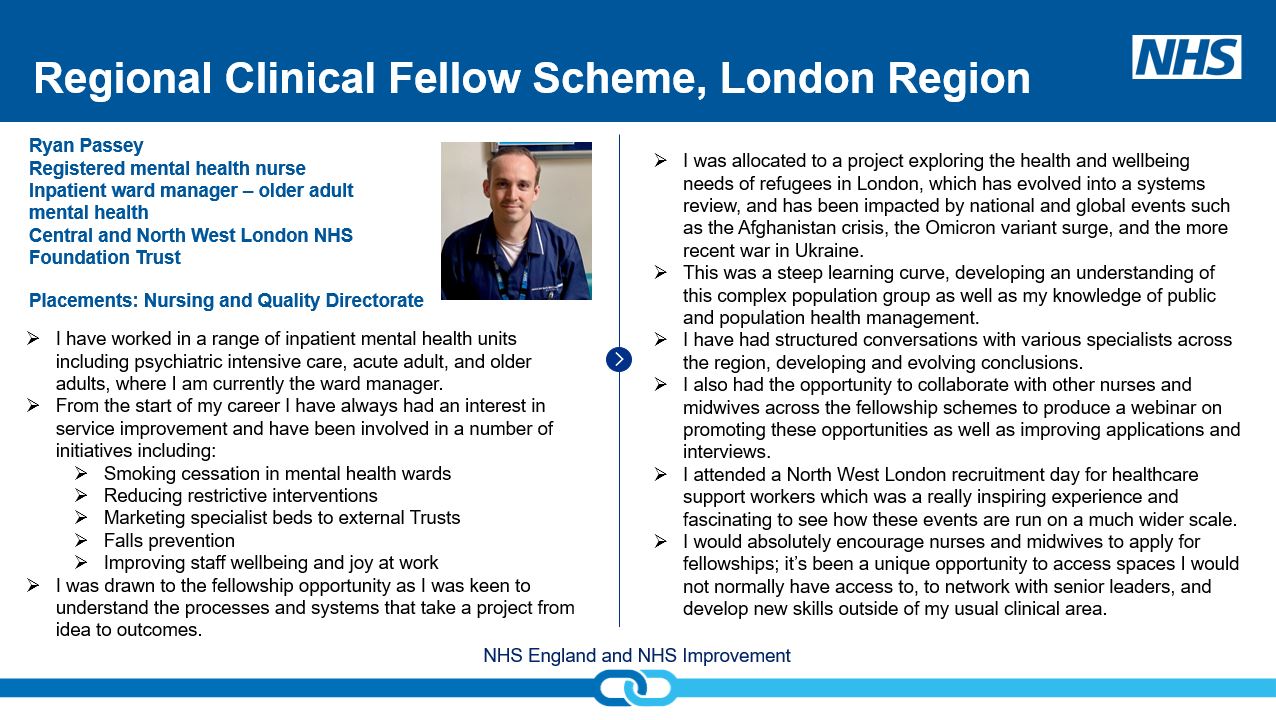 NHS Regional Clinical Fellows programme – London Leadership Academy